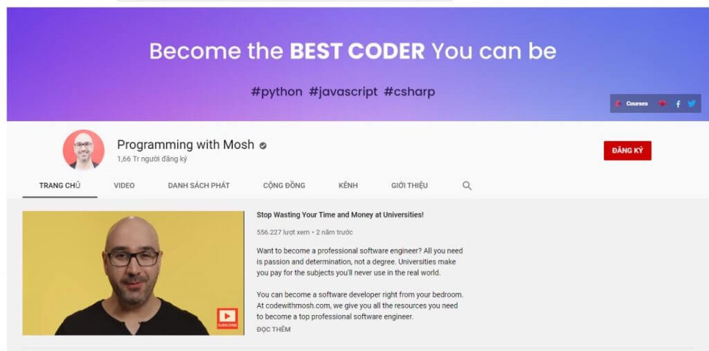 Tổng hợp kinh nghiệm tự học lập trình từ kênh Youtube